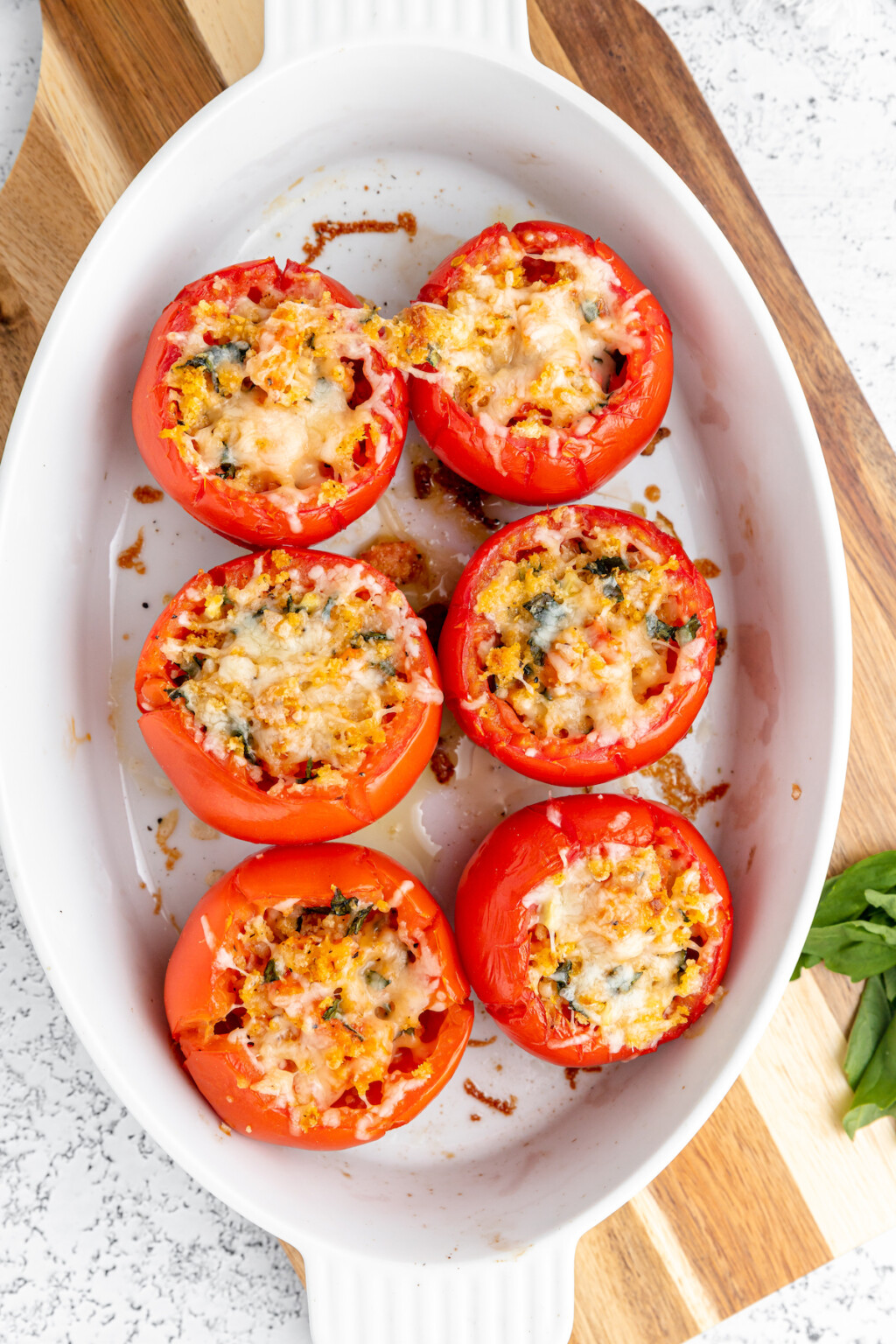 Cheese Stuffed Tomatoes Recipe | The Novice Chef