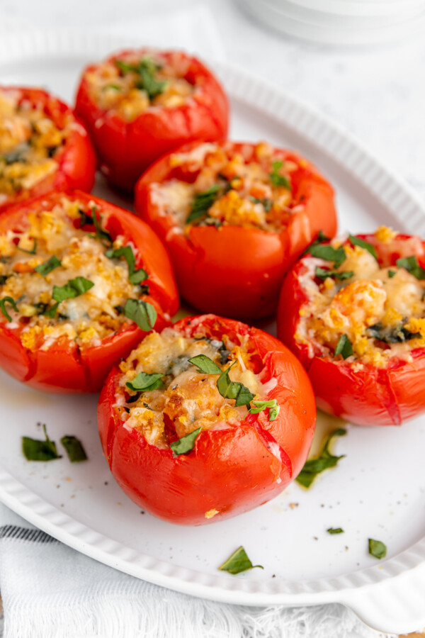 Cheese Stuffed Tomatoes Recipe | The Novice Chef