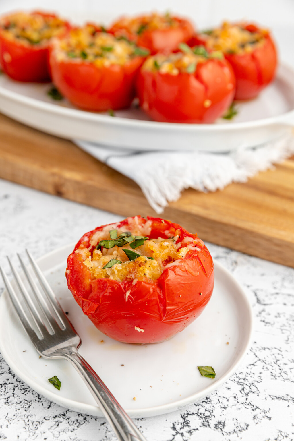 Cheese Stuffed Tomatoes Recipe | The Novice Chef