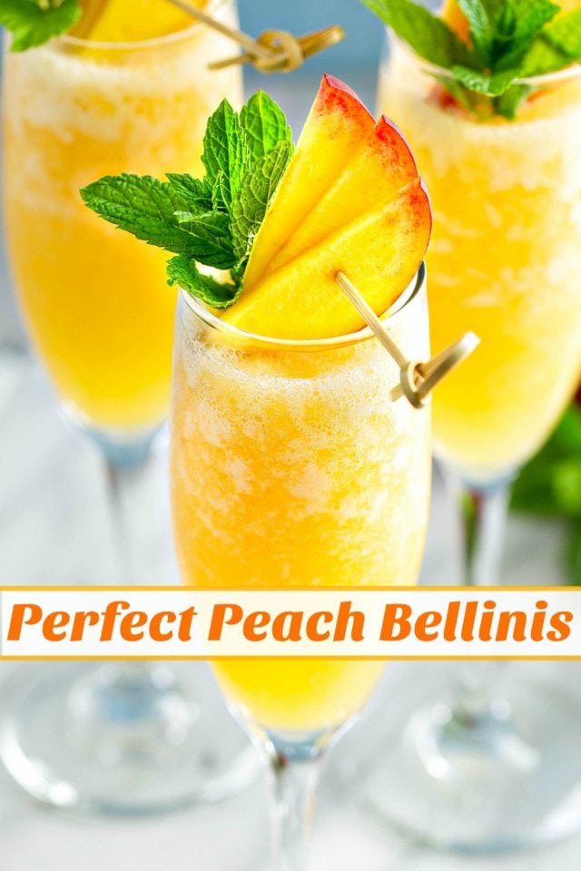 Peach Bellini - The Novice Chef