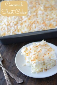 Coconut Sheet Cake Recipe | The Novice Chef