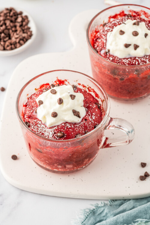 Red Velvet Mug Cake | The Novice Chef