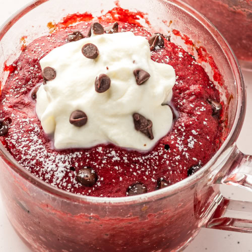 Red Velvet Mug Cake | The Novice Chef