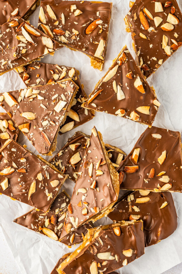 Homemade Almond Roca Recipe | The Novice Chef
