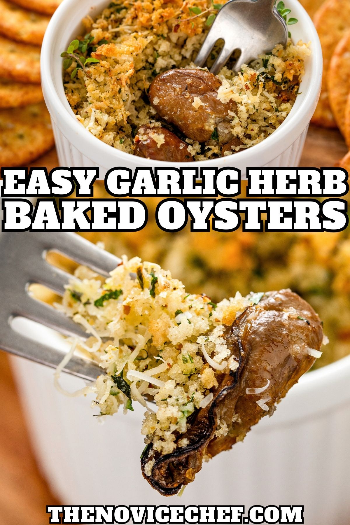 Garlic Herb Baked Oysters Recipe | The Novice Chef