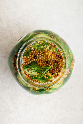 Garlic Dill Refrigerator Pickles Recipe | The Novice Chef