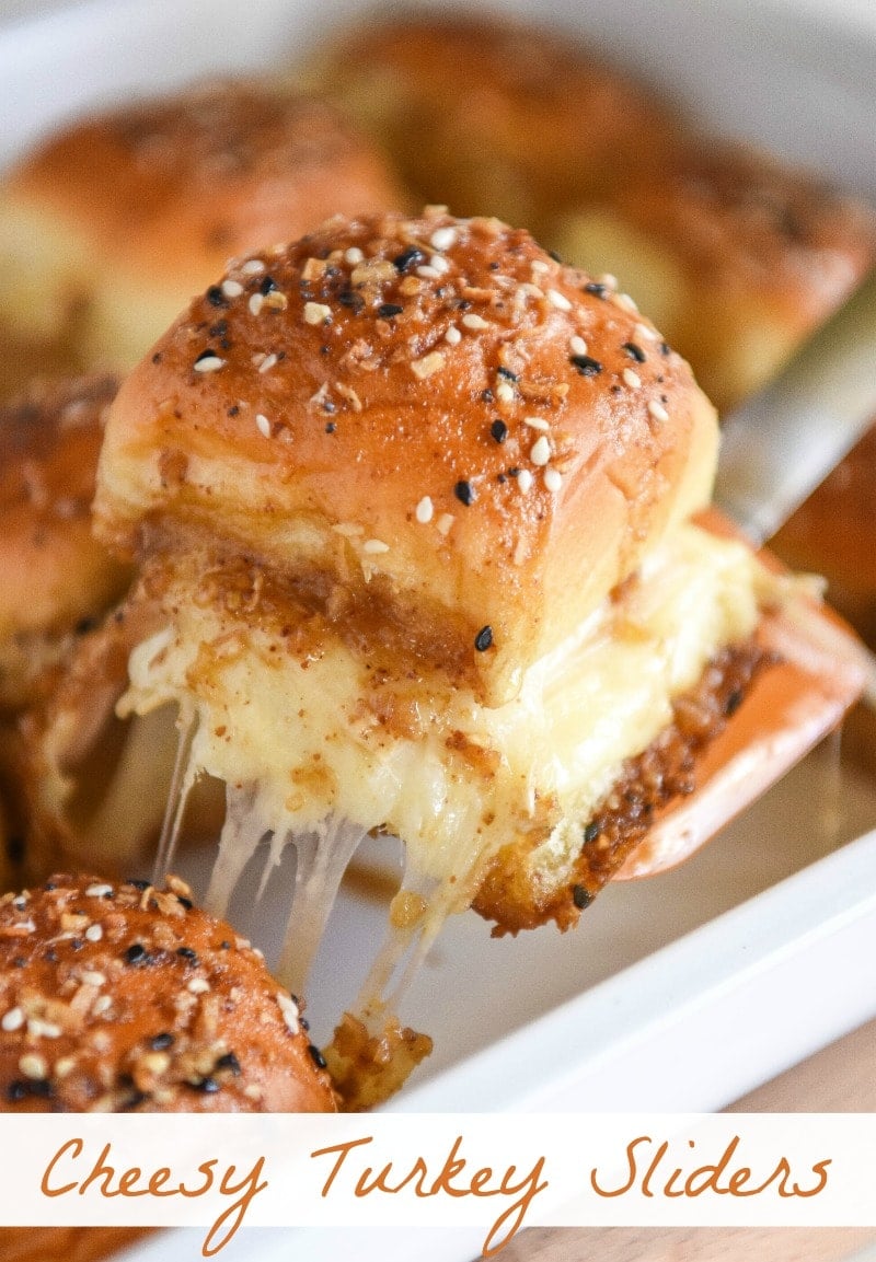 Cheesy Turkey Sliders - The Novice Chef