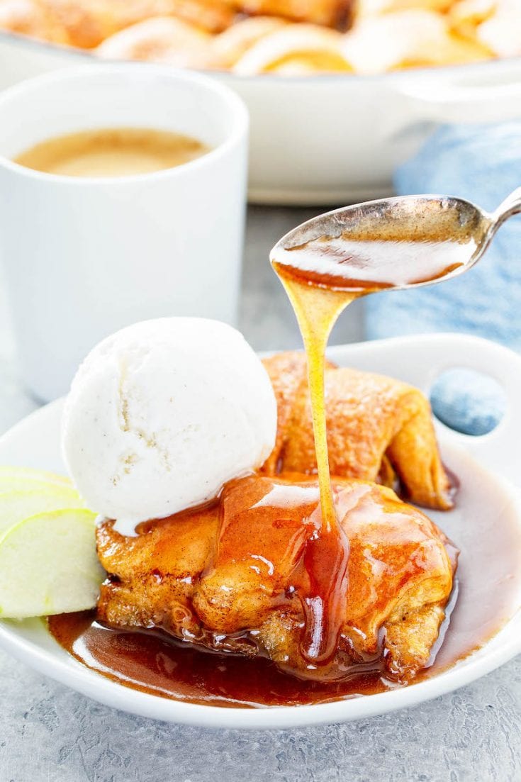 Rum apple dumplings | Ice Cream Rolls: Beverages Ice Cream Rolls And ...