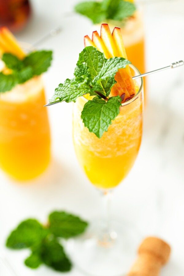 Peach Bellini | The Novice Chef