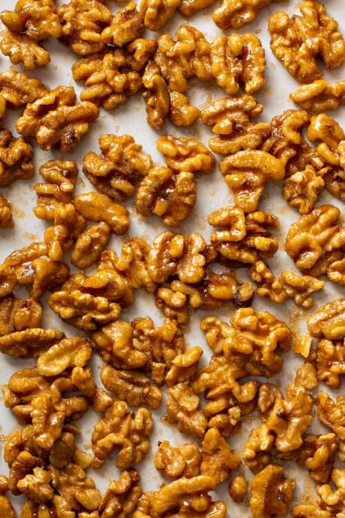 Easy Toffee Candied Walnuts Recipe | The Novice Chef