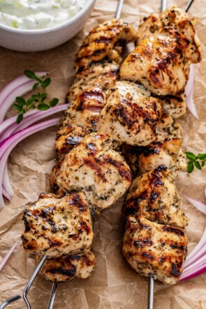 Best Greek Chicken Souvlaki Recipe | The Novice Chef