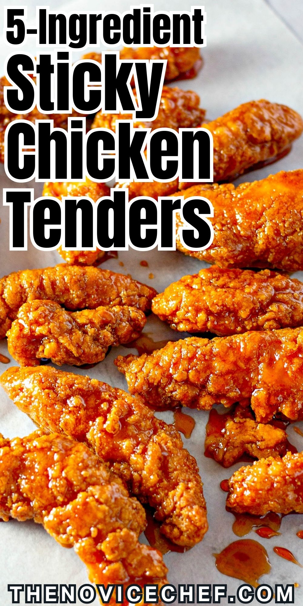 Sweet-and-Spicy Easy Sticky Chicken Tenders | The Novice Chef