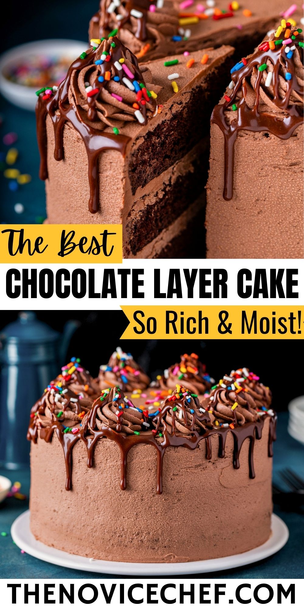 The BEST Chocolate Cake Recipe Ever | The Novice Chef