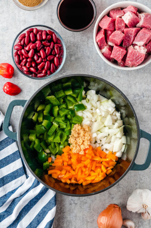 Chunky Chili Recipe with Ground Beef + Stew Beef | The Novice Chef