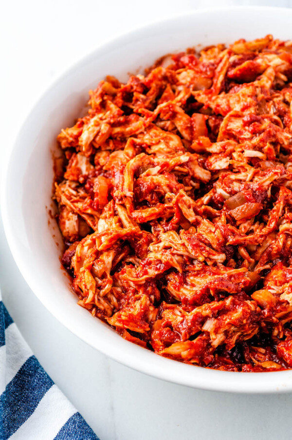 Easy BBQ Oven Pulled Chicken | Shredded Chicken Recipe with Sauce