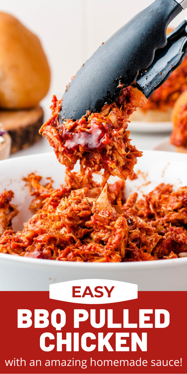 Easy BBQ Oven Pulled Chicken | Shredded Chicken Recipe with Sauce