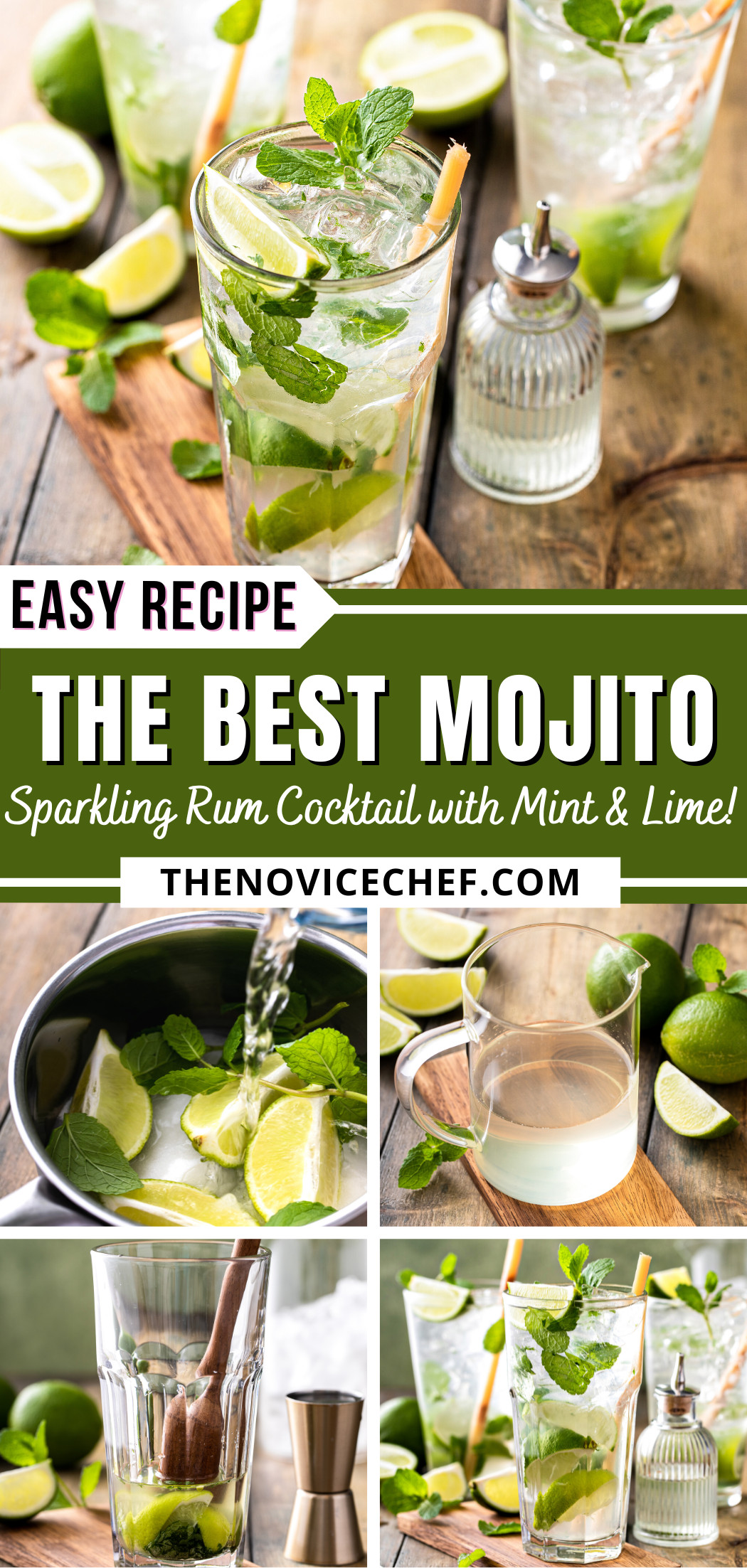 The BEST Mojito Recipe (Easy Mojito Pitcher Recipe or For One!)