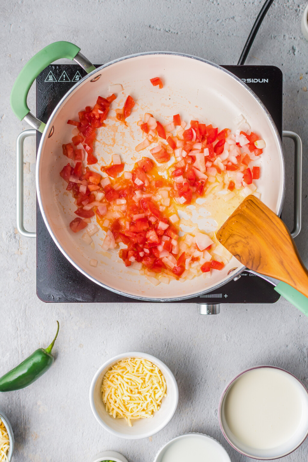 Chile Rellenos in Cream Sauce Recipe (Rajas Con Crema)