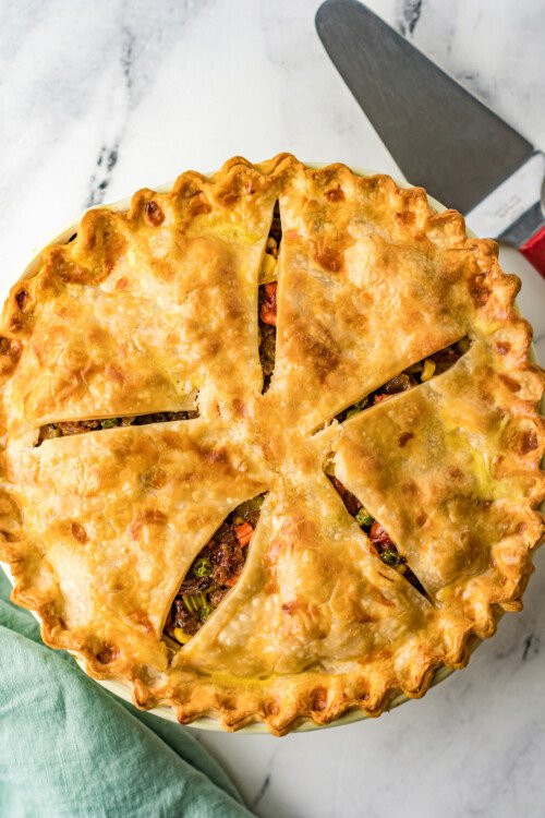 Easy Beef Pot Pie Recipe | The Novice Chef