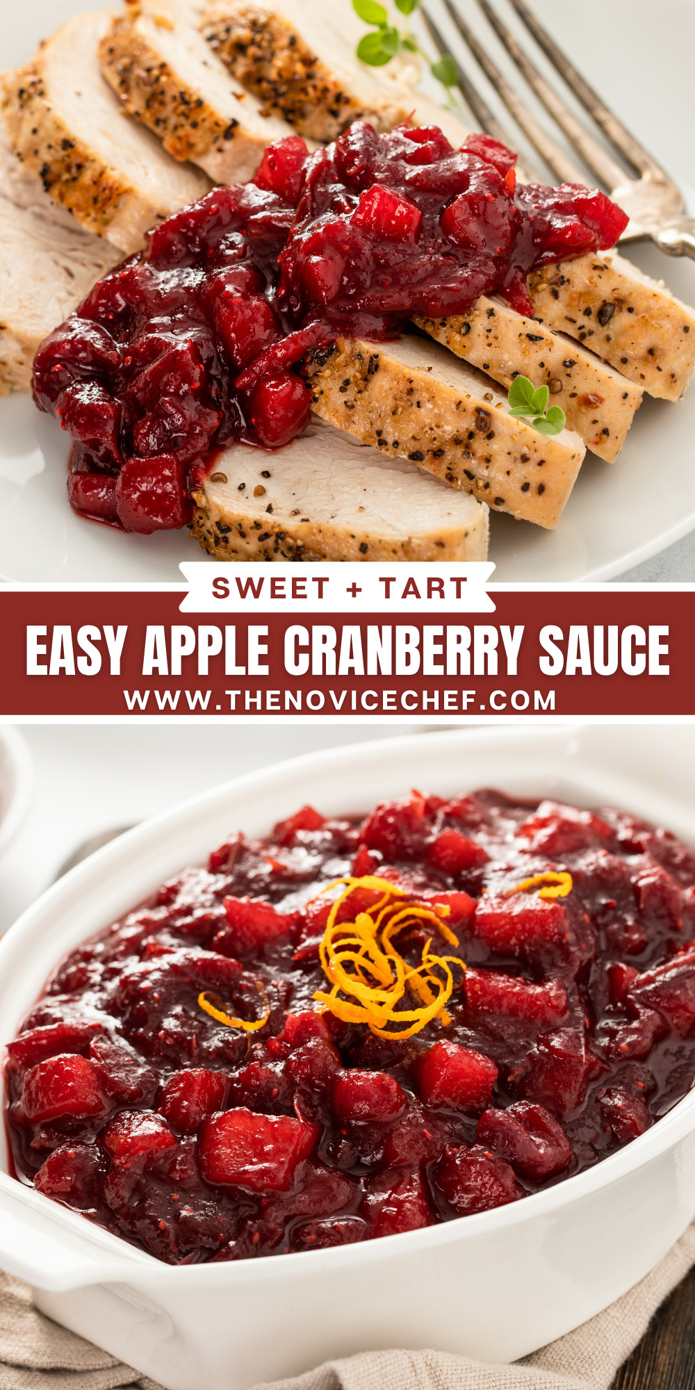 Apple Cranberry Sauce Recipe | The Novice Chef