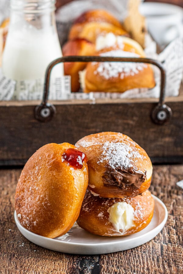 Easy Homemade Filled Donuts Recipe | The Novice Chef