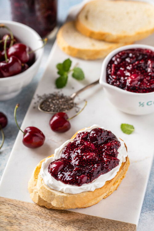 Easy Chia Cherry Jam Recipe – The Novice Chef