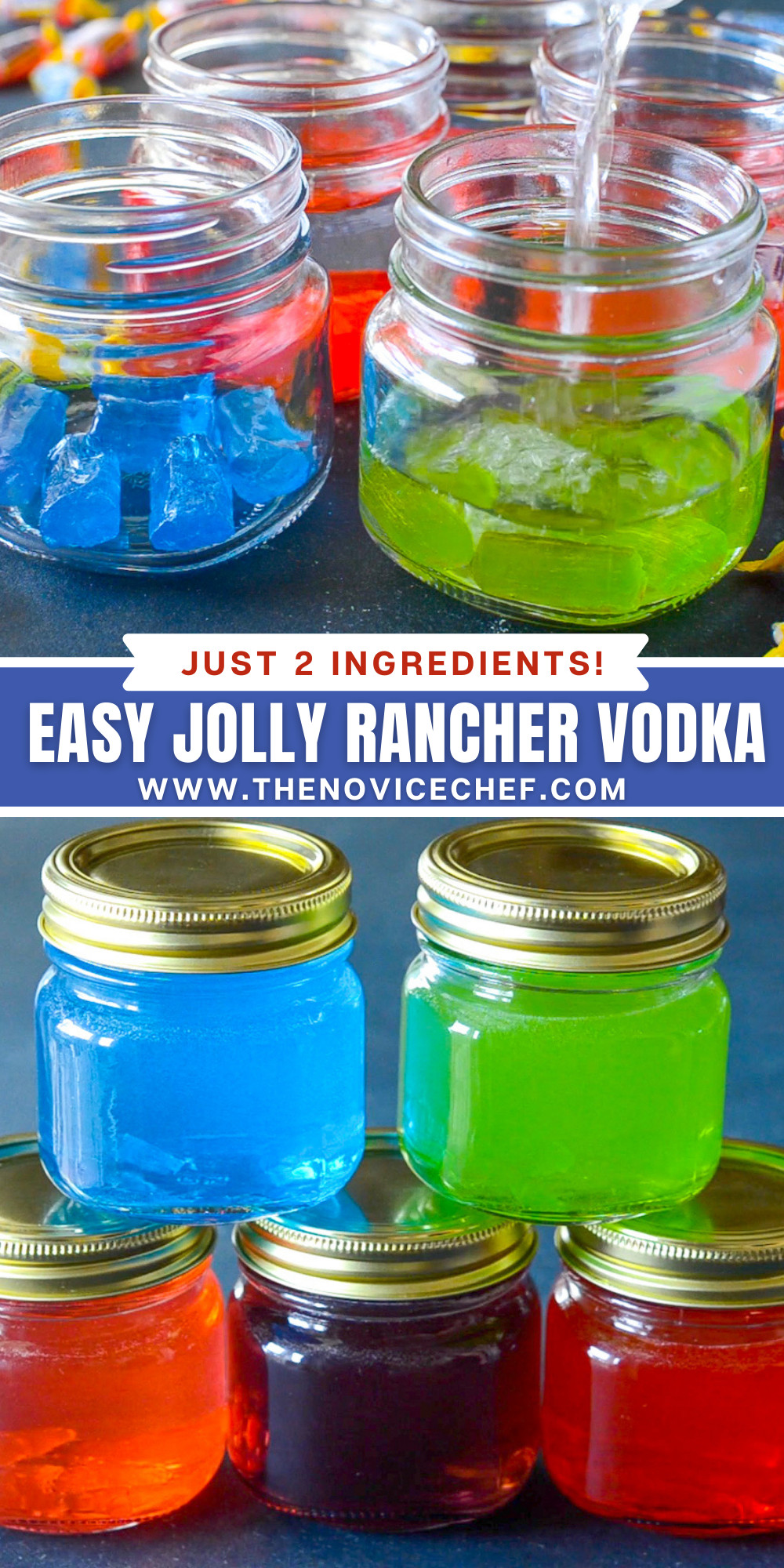 Boozy Jolly Rancher Drink – With Homemade Jolly Rancher Shots!