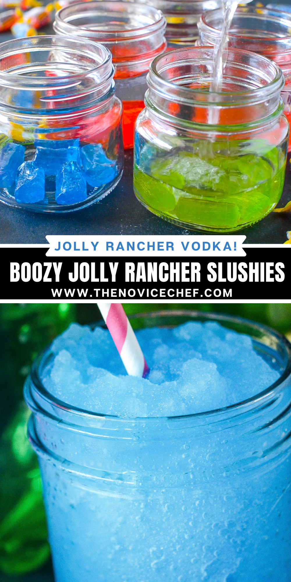 Boozy Jolly Rancher Drink – With Homemade Jolly Rancher Shots!