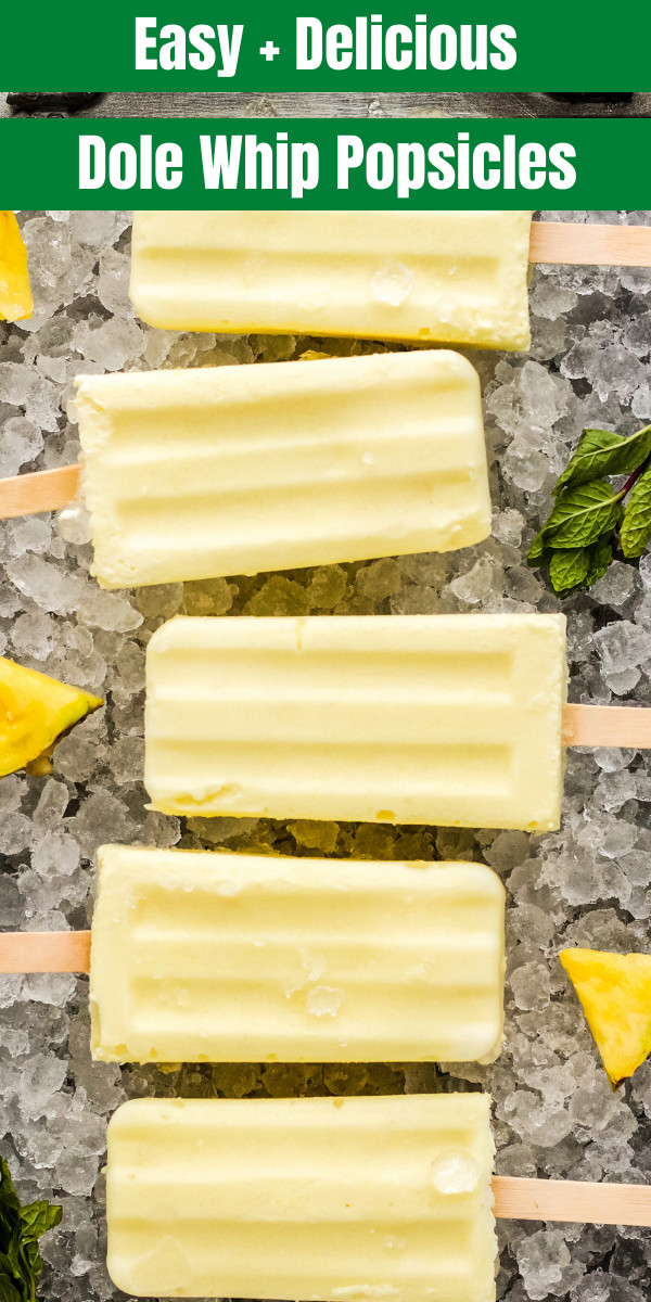 Easy Dole Whip Popsicles Recipe | No Sugar-Added & Gluten-Free