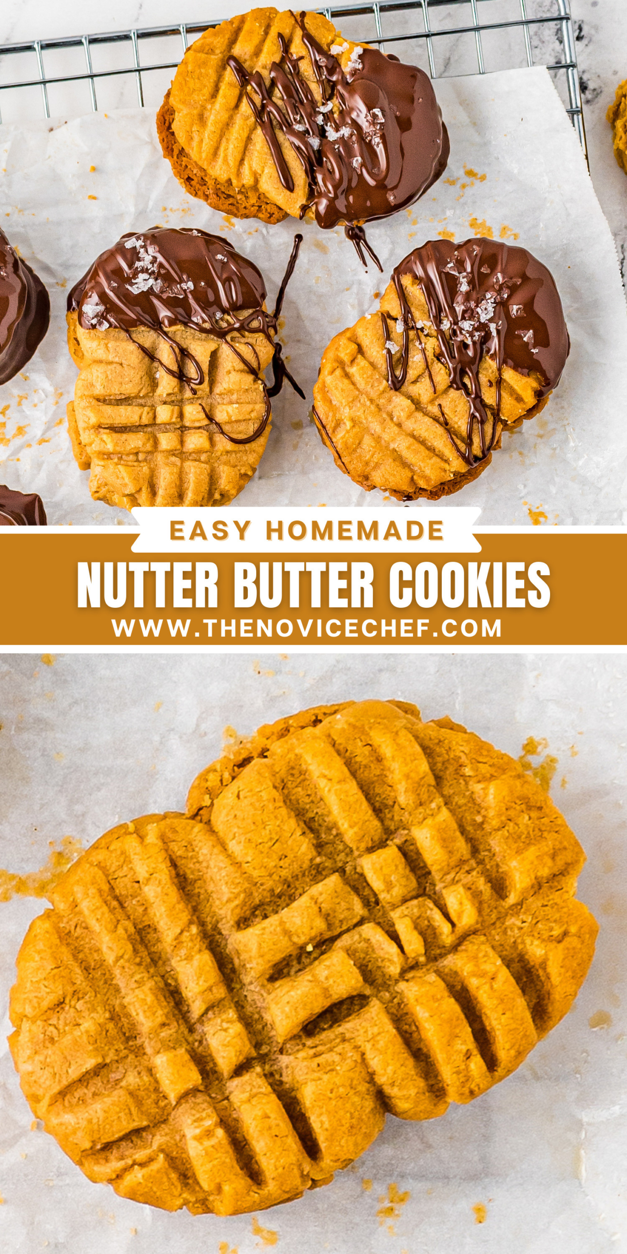 Homemade Nutter Butter Cookies | The Novice Chef