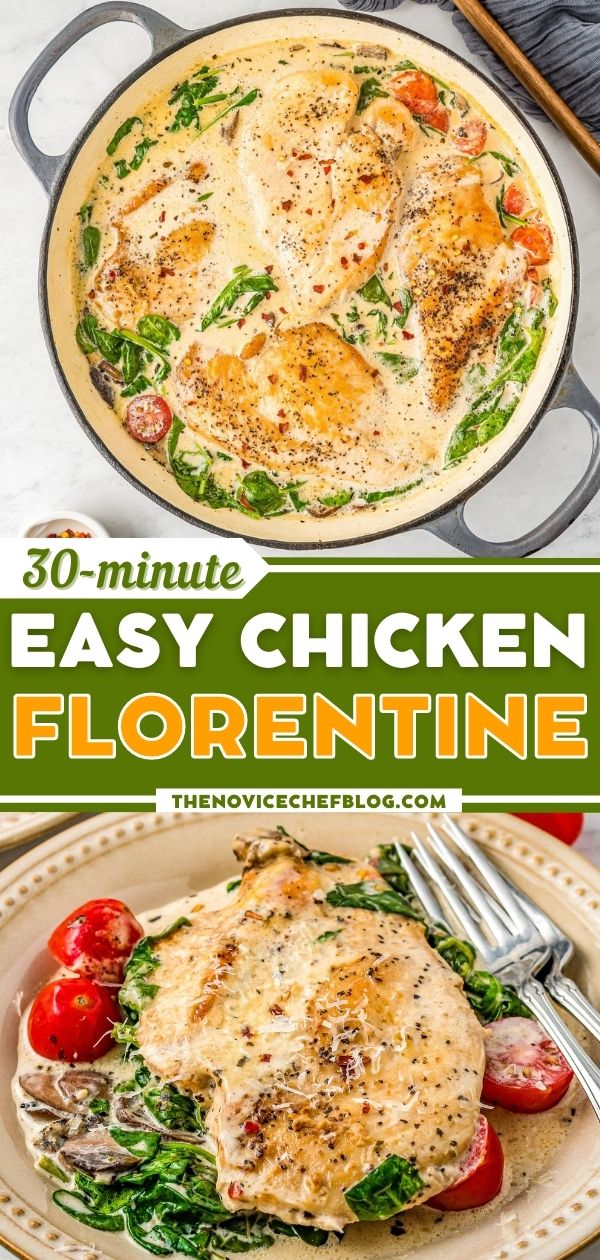 Creamy Chicken Florentine | The Novice Chef