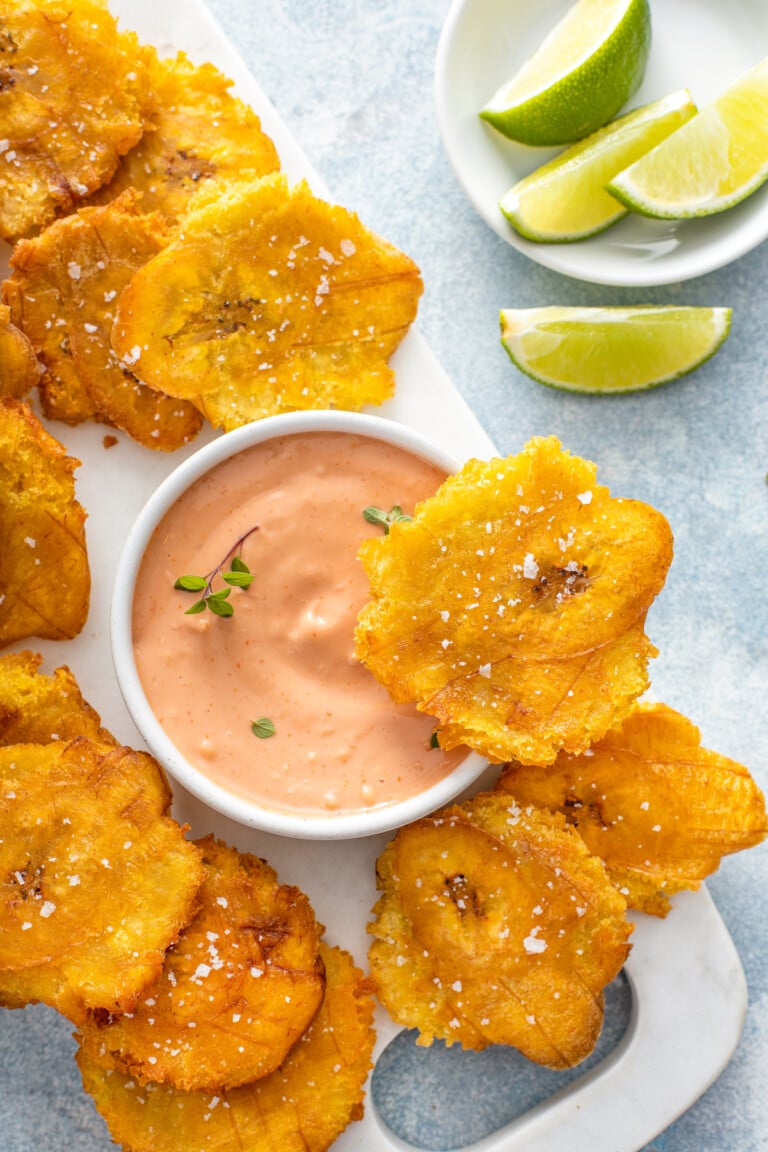 Best Puerto Rican Tostones Recipe with Mayo-Ketchup!