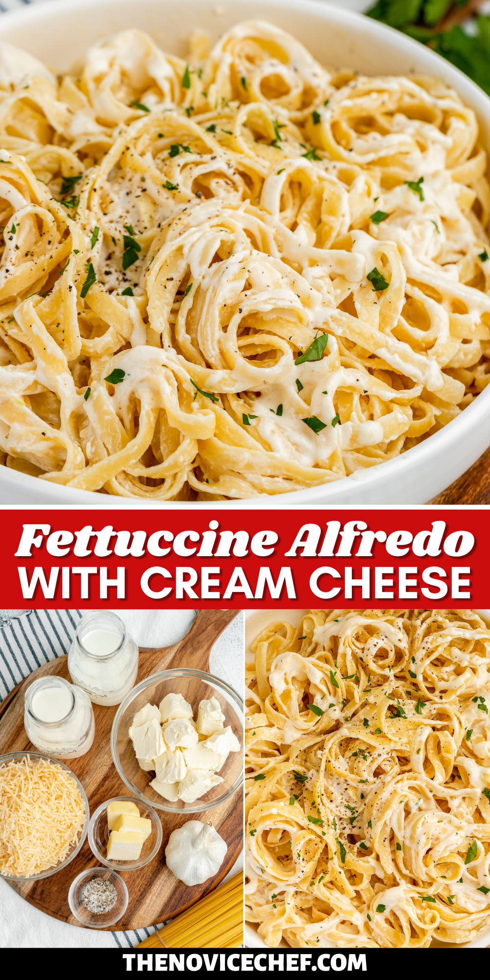 The BEST Alfredo Sauce With Cream Cheese | The Novice Chef