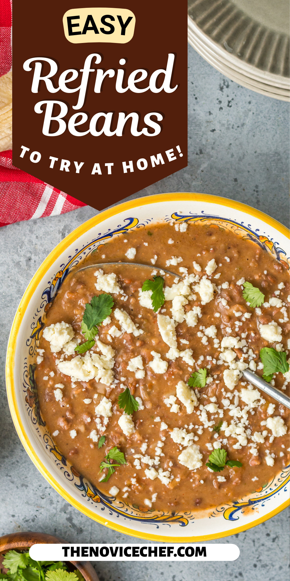 Easy Refried Beans Recipe (Frijoles Refritos) | The Novice Chef