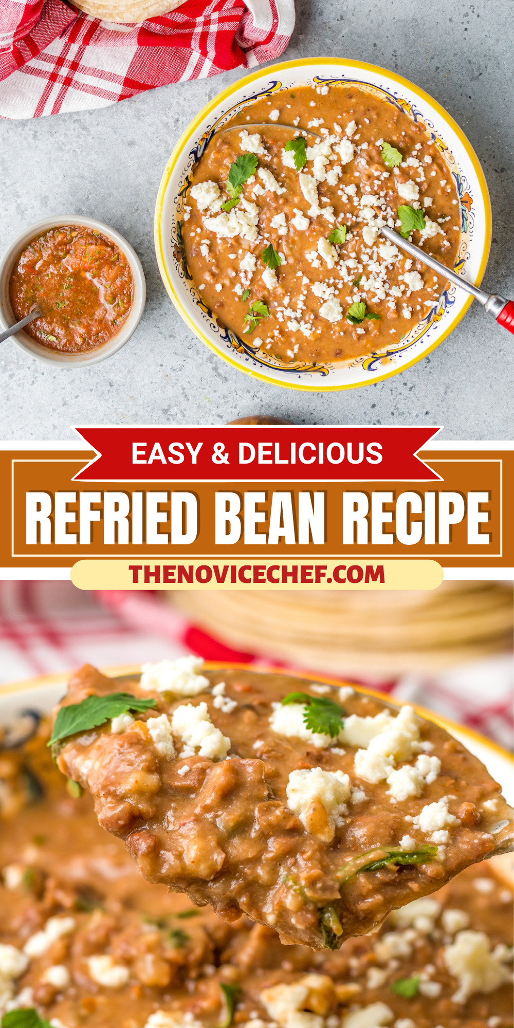 Easy Refried Beans Recipe (Frijoles Refritos) | The Novice Chef