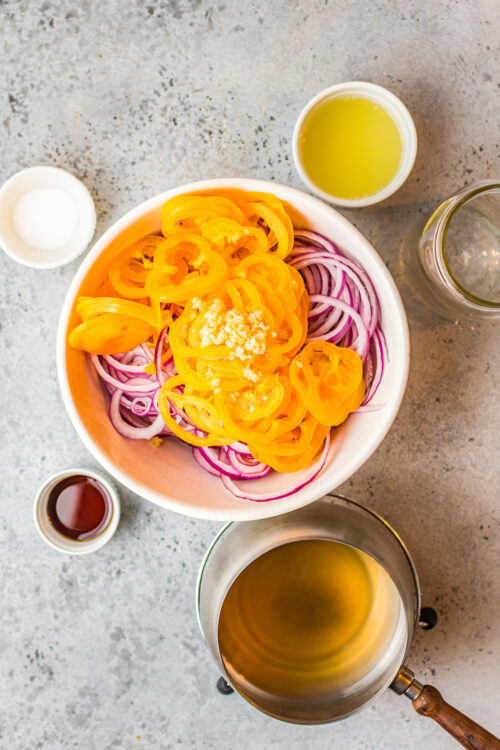 Curtido (Pickled Red Onions with Habaneros) | The Novice Chef