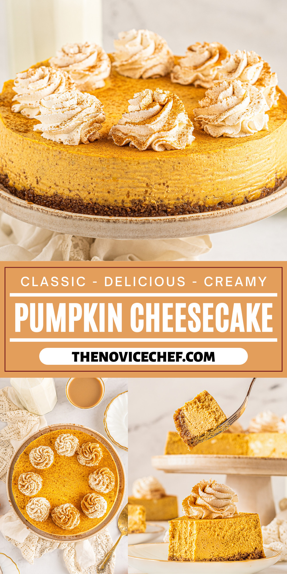 Best Pumpkin Cheesecake Recipe | The Novice Chef