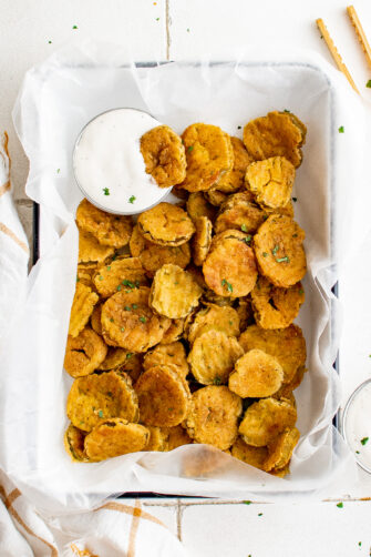 Air Fryer Fried Pickles | The Novice Chef