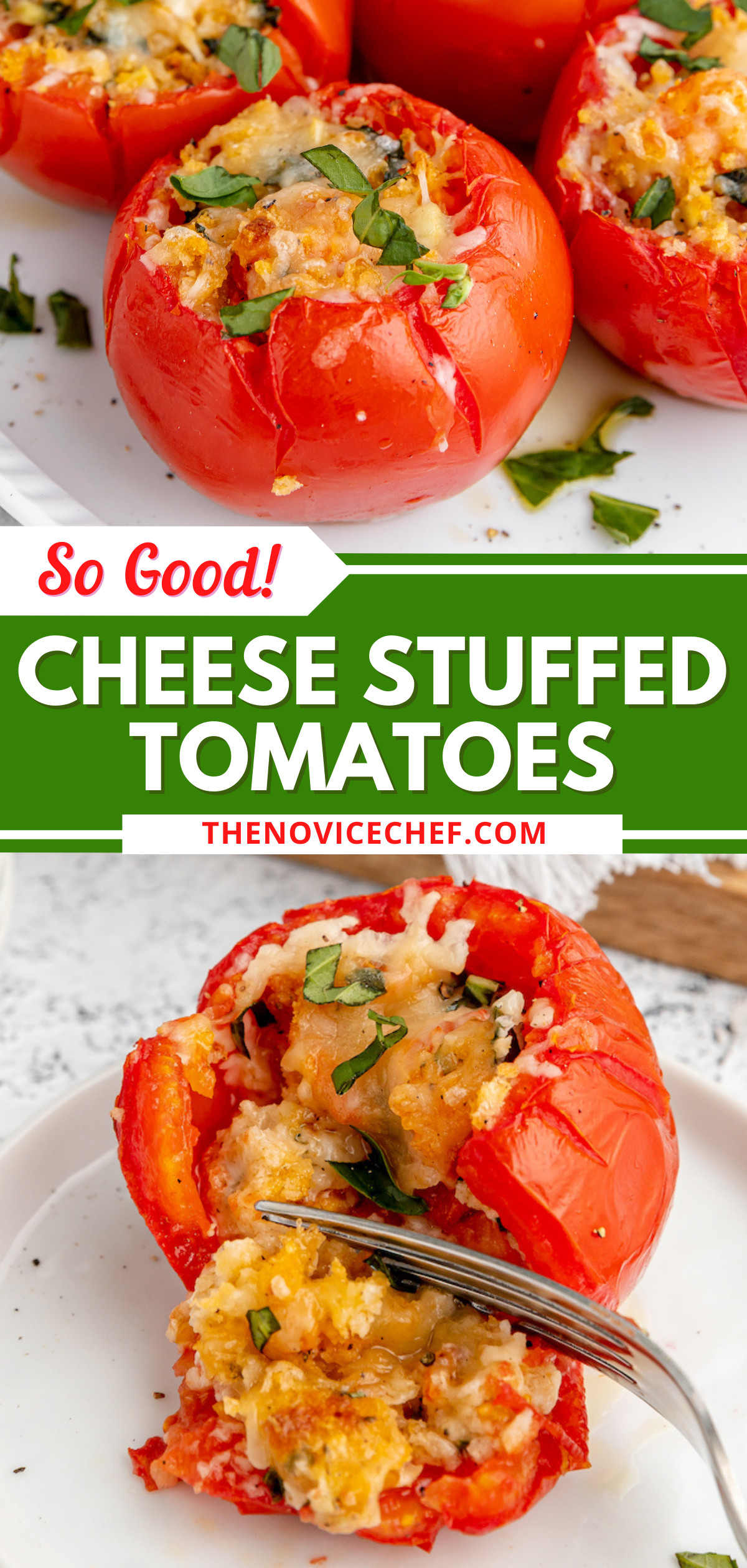 Cheese Stuffed Tomatoes Recipe | The Novice Chef