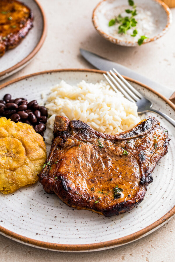 Chuleta Frita (Puerto Rican Fried Pork Chops) | The Novice Chef