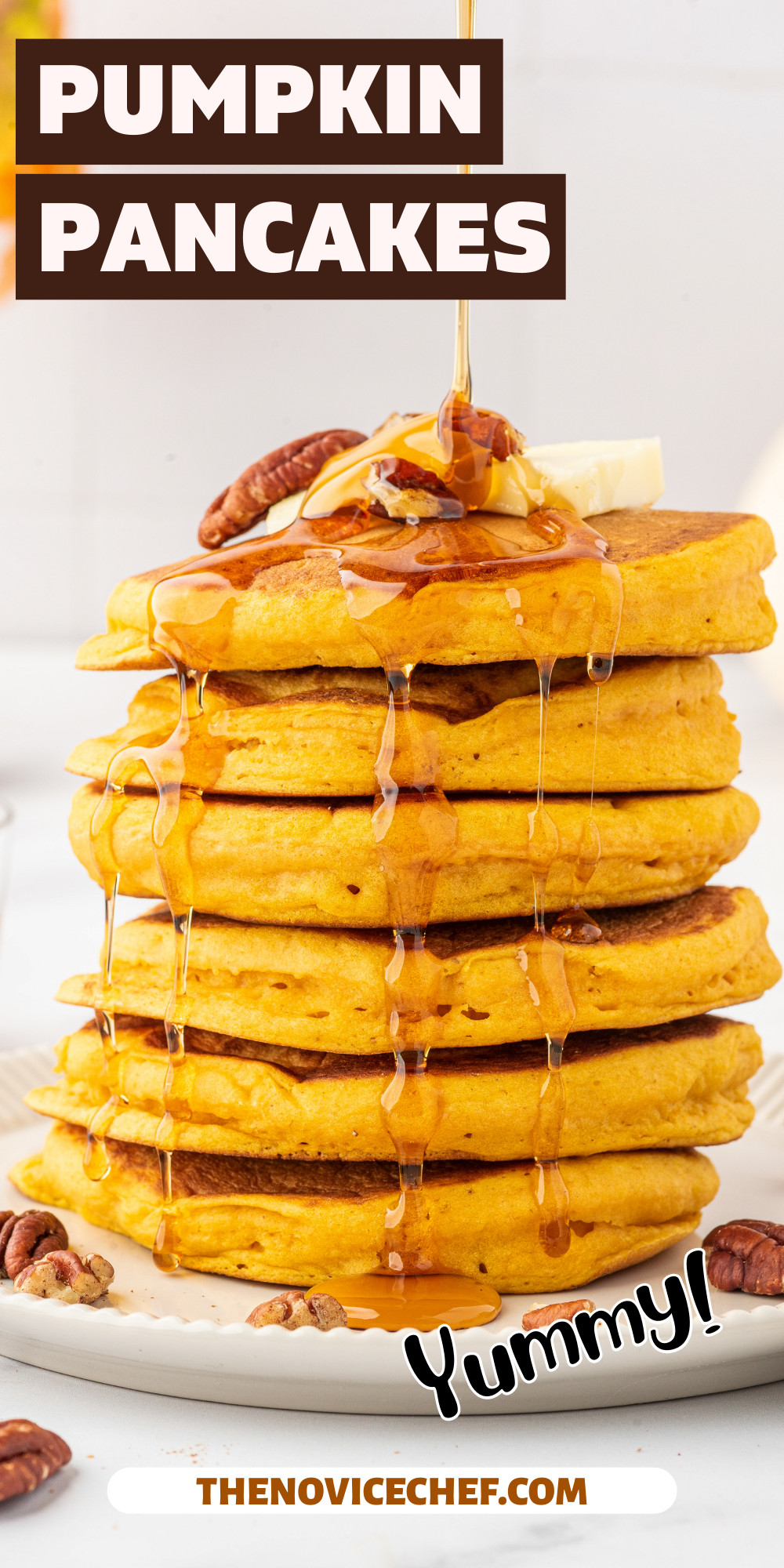 Easy Pumpkin Pancakes | The Novice Chef