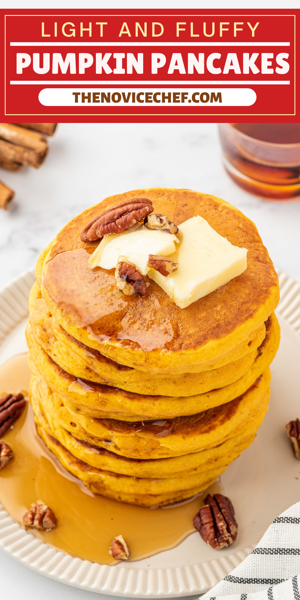 Easy Pumpkin Pancakes | The Novice Chef