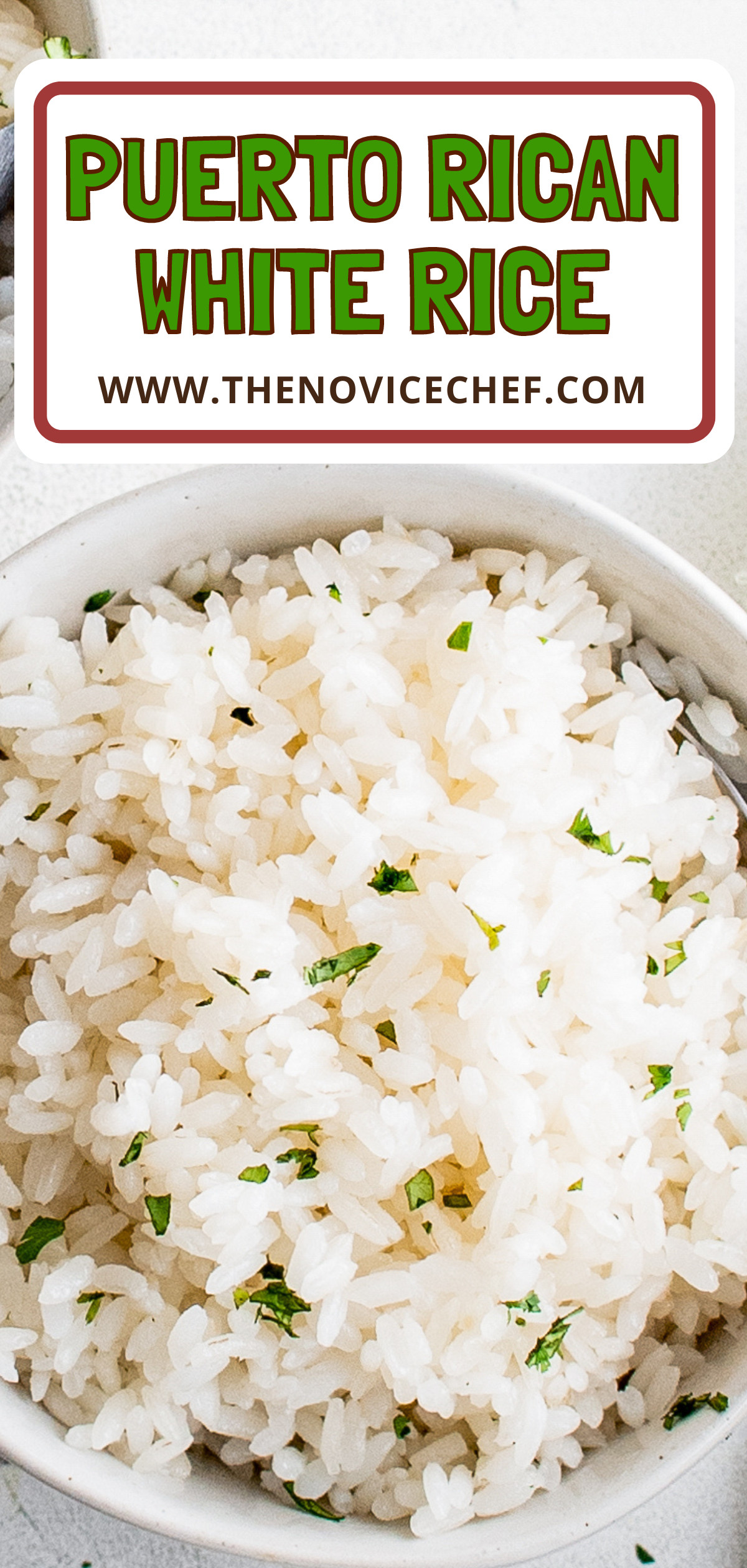 Arroz Blanco Puertorriqueño | The Novice Chef