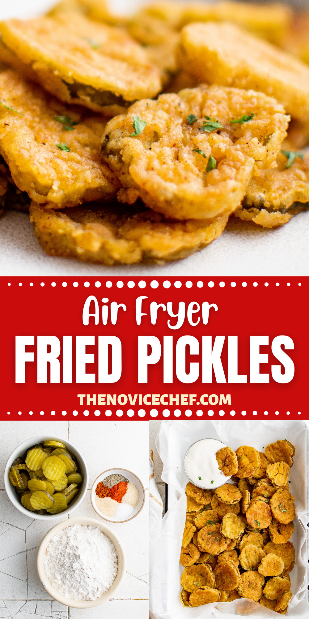 Air Fryer Fried Pickles | The Novice Chef