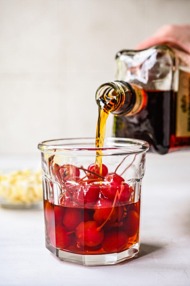 Drunken Cherries in Amaretto | The Novice Chef