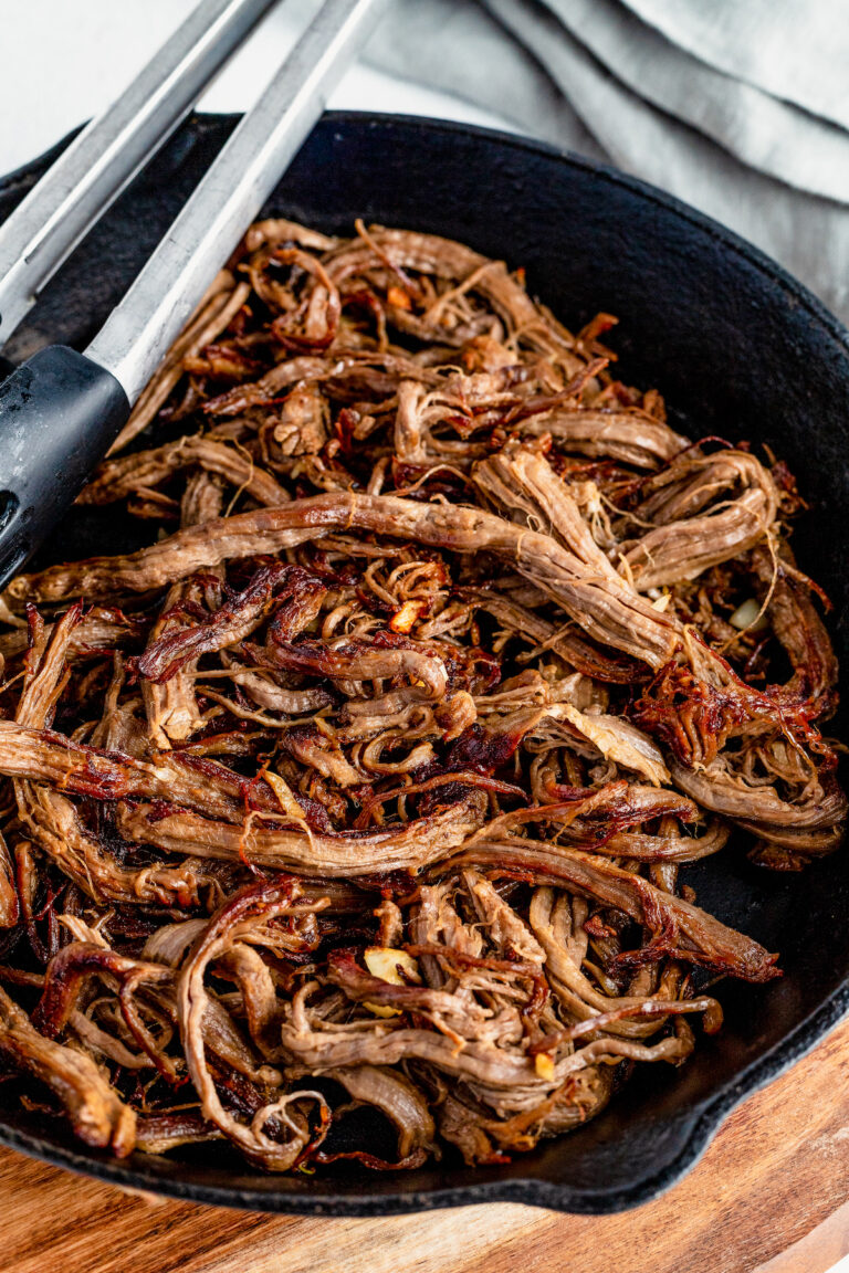 Vaca Frita (Crispy Shredded Beef) | The Novice Chef