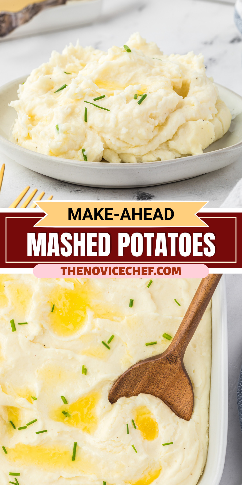 Creamy Make-Ahead Mashed Potatoes | The Novice Chef