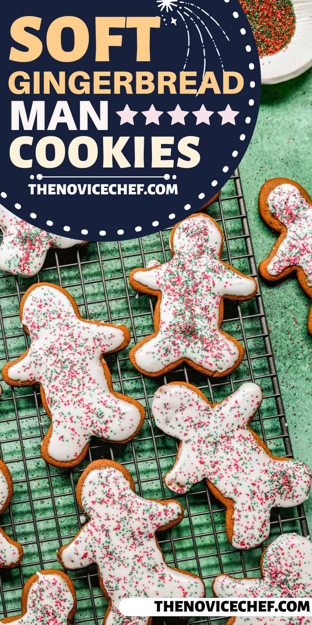 Soft Gingerbread Man Cookies | The Novice Chef