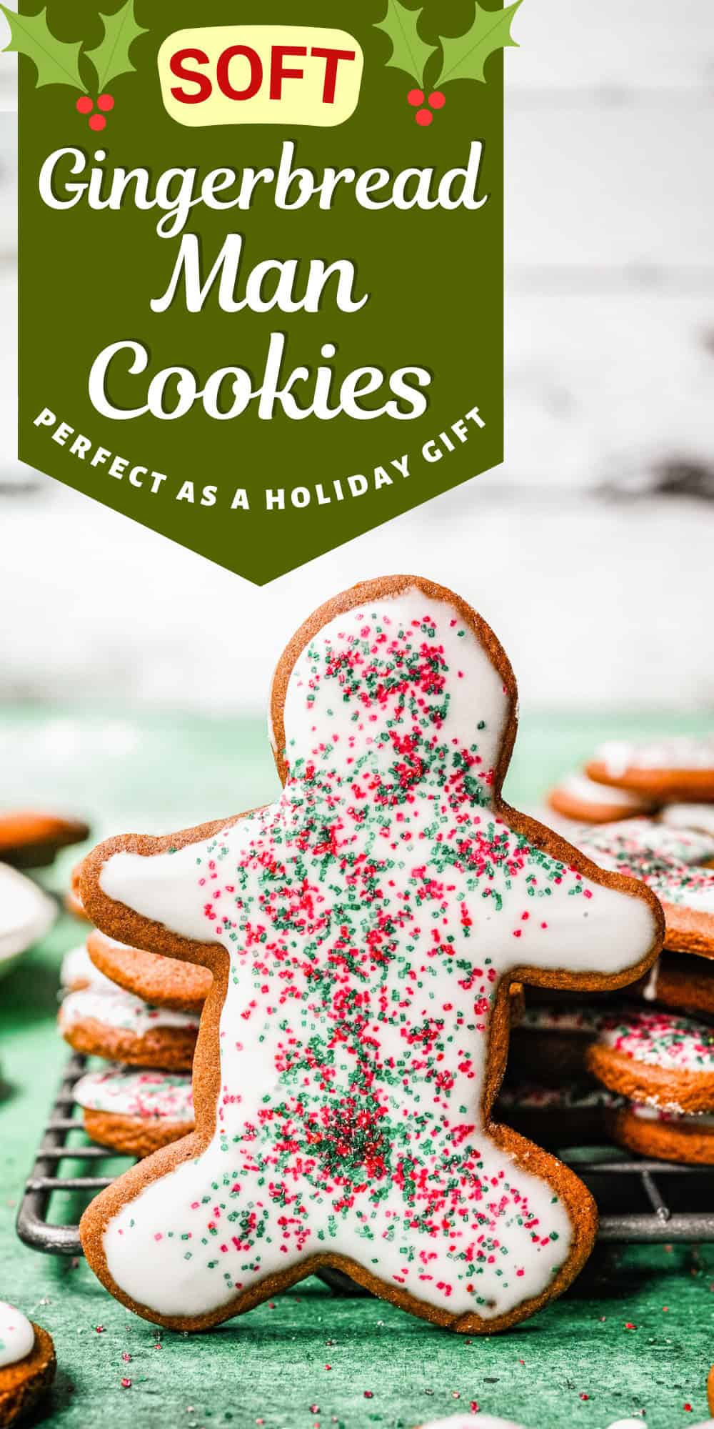 Soft Gingerbread Man Cookies | The Novice Chef
