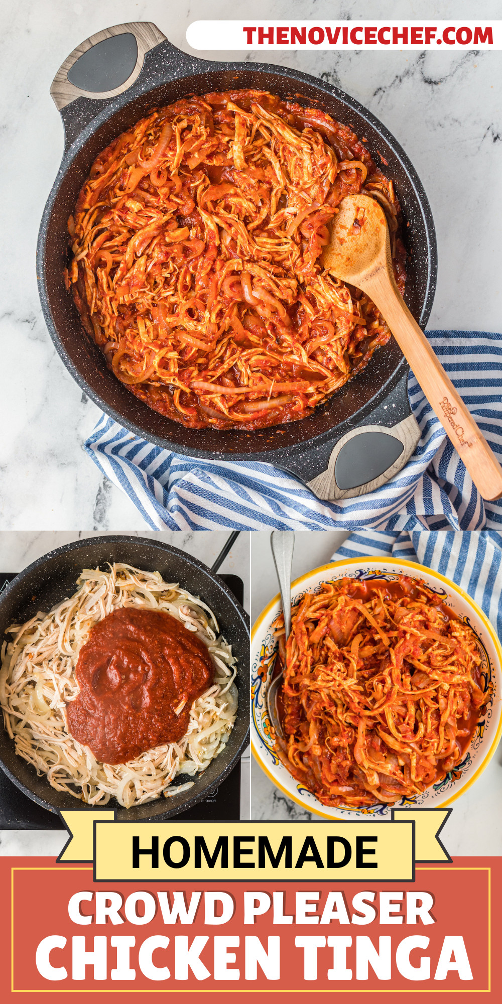 Chicken Tinga (TInga de Pollo) | The Novice Chef